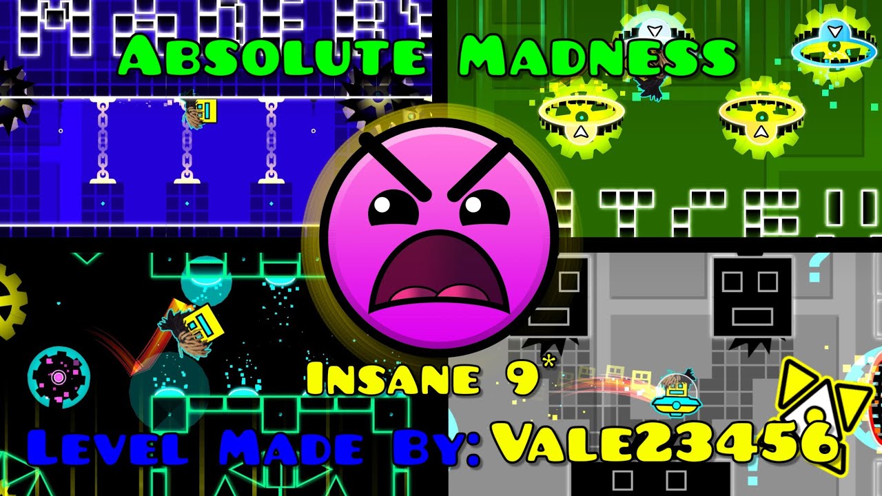 "Absolute Madness" (New Version) By: Vale23456 [ME] Geometry Dash 2.2 ...