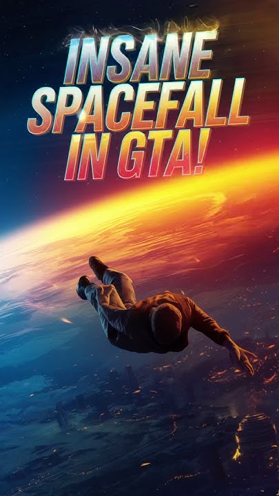 Insane Fall from Space in GTA! 🚀 #shorts #leotox - YouTube