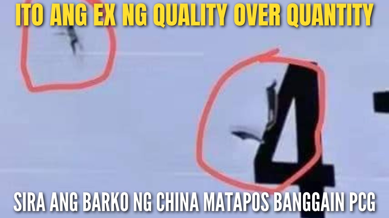 MALAKING BARKO NG CHINA NAPAHIYA SA MAS MALIIT NA BARKO NG PHILIPPINE ...