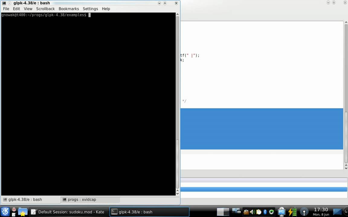 logistikforum.org sudoku GLPK (GNU Linear Programming Kit) del1 (Danish) - YouTube
