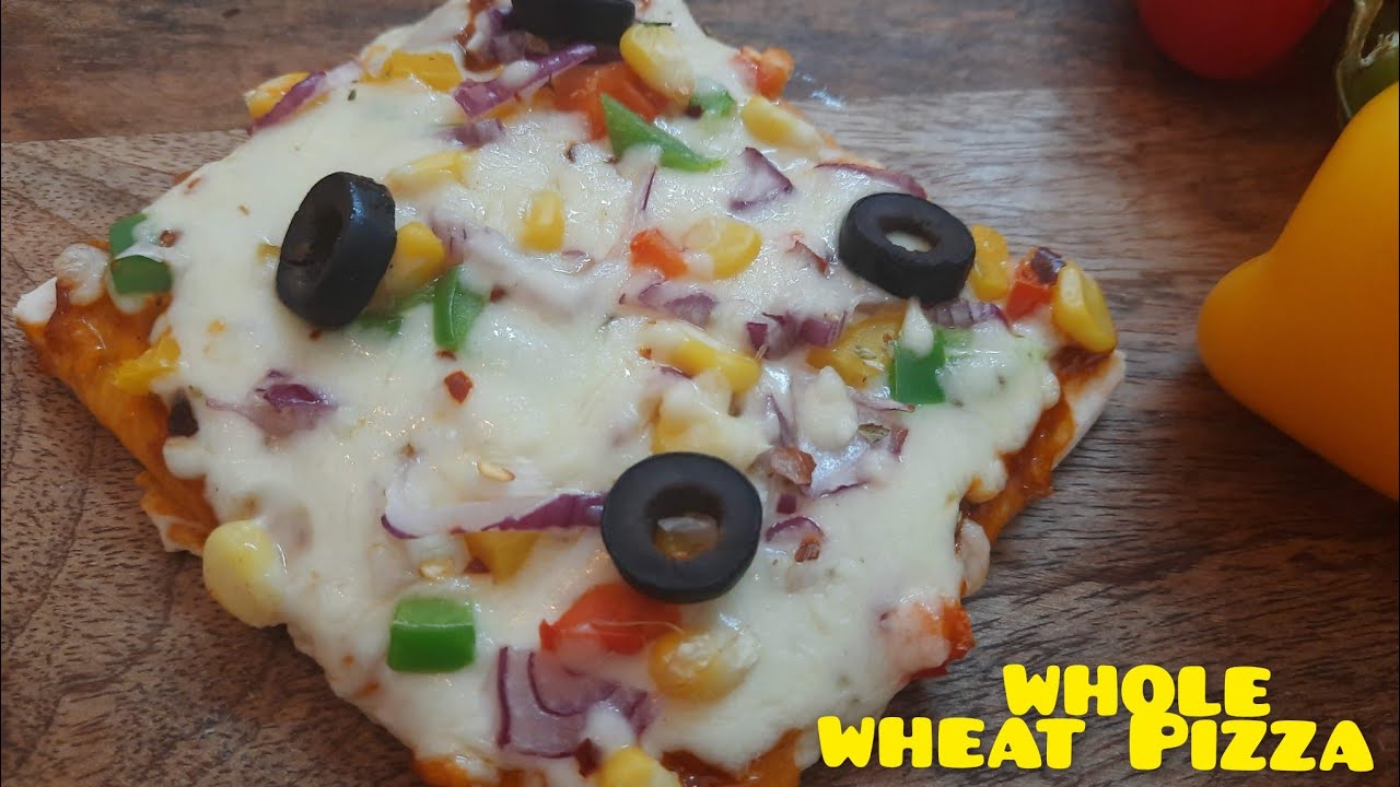 Whole wheat pizza|| Ready made pizza base Recipe||pizza Recipe||kids ...