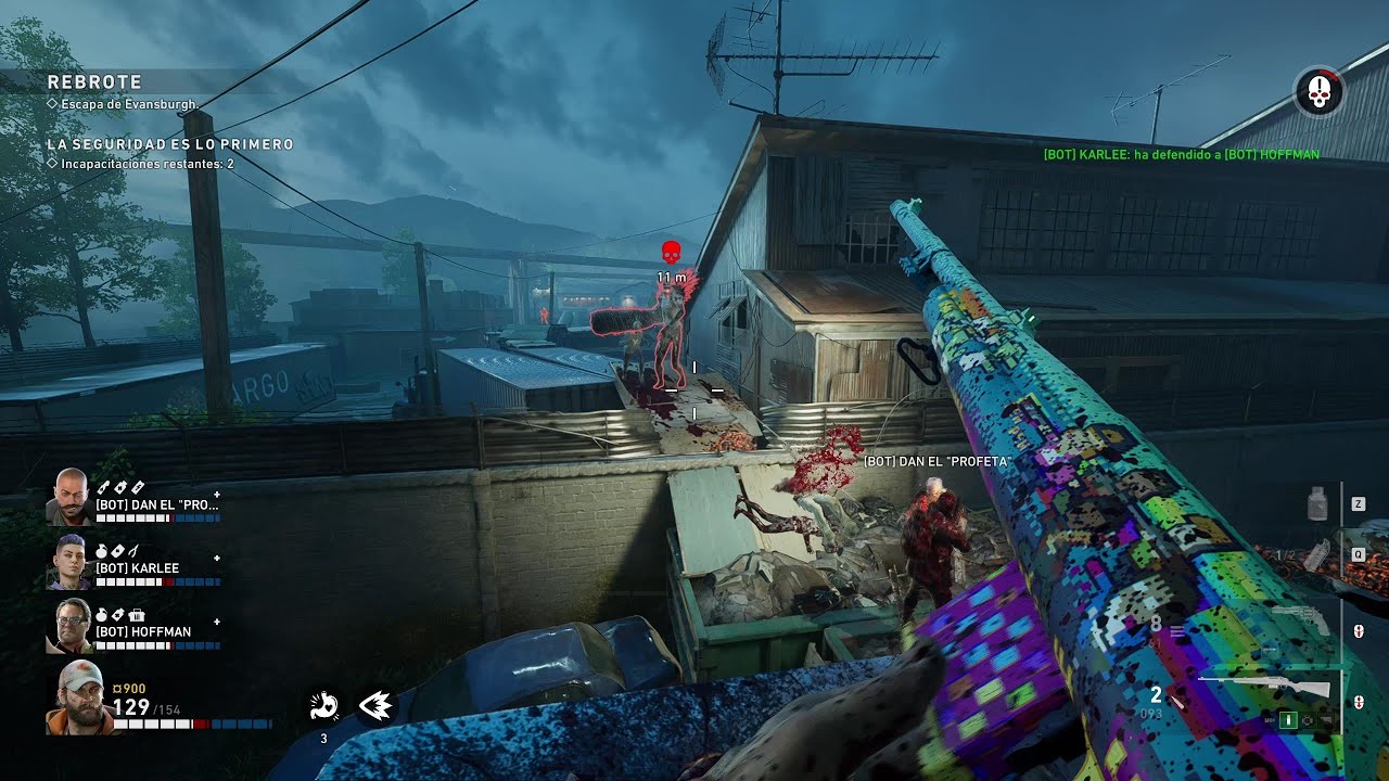 Back 4 Blood: Acto 1 Mission 1 Sin Esperanzas Solo (con bots) - YouTube