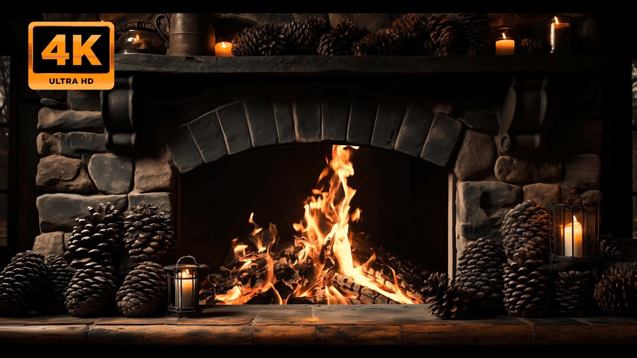 Cozy Fireplace Ambiance: Crackling Sounds and Relaxing Atmosphere ...