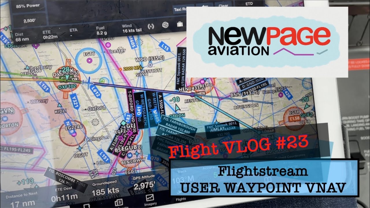 Cirrus SR22T, Foreflight, Flightstream, VNAV profile, Flight VLOG #23 - YouTube