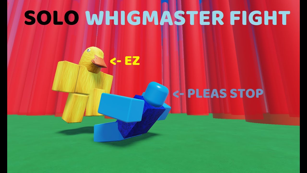 Whigmaster Fight (SOLO) #roblox - YouTube