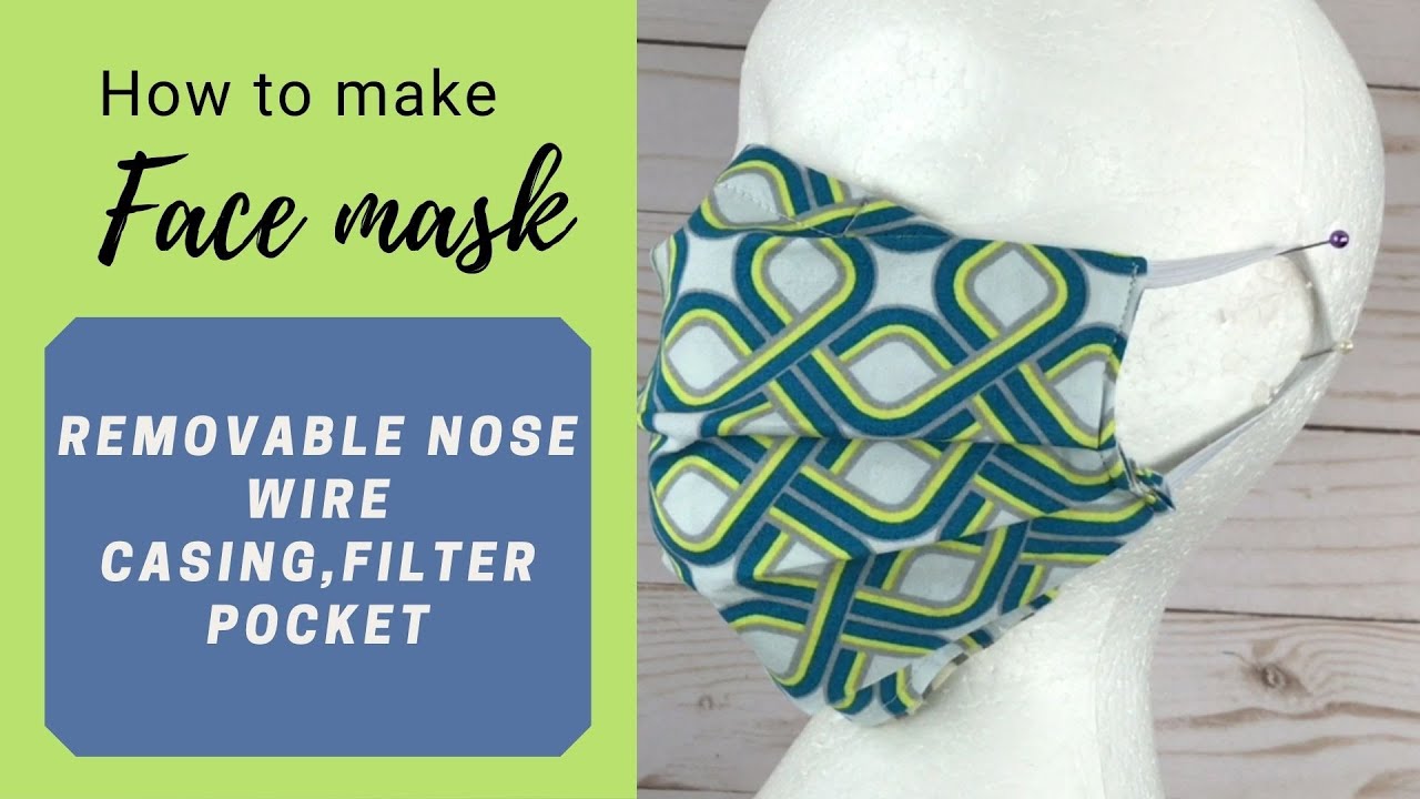 😷 Cloth Face Mask Diy 😷 Face Mask Pattern | Face Mask Sewing Tutoria ...