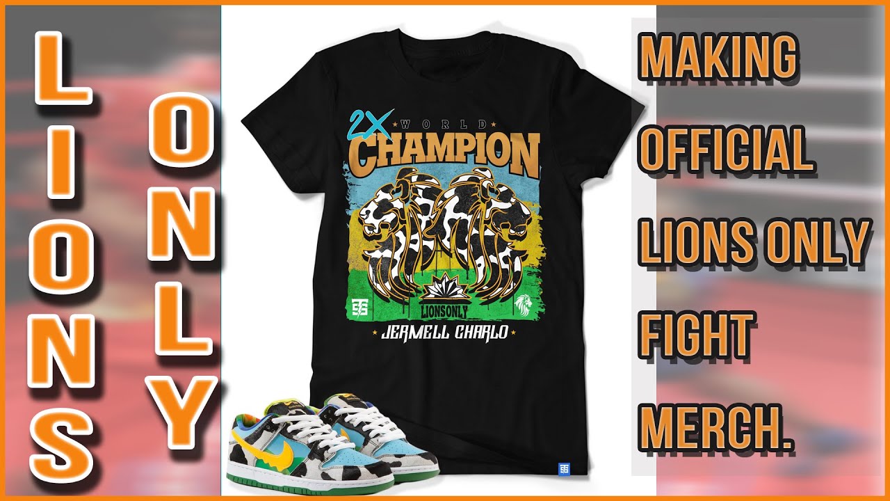 Jermell Charlo Official Fight Shirt - Charlo vs. Rosario - Lions Only ...