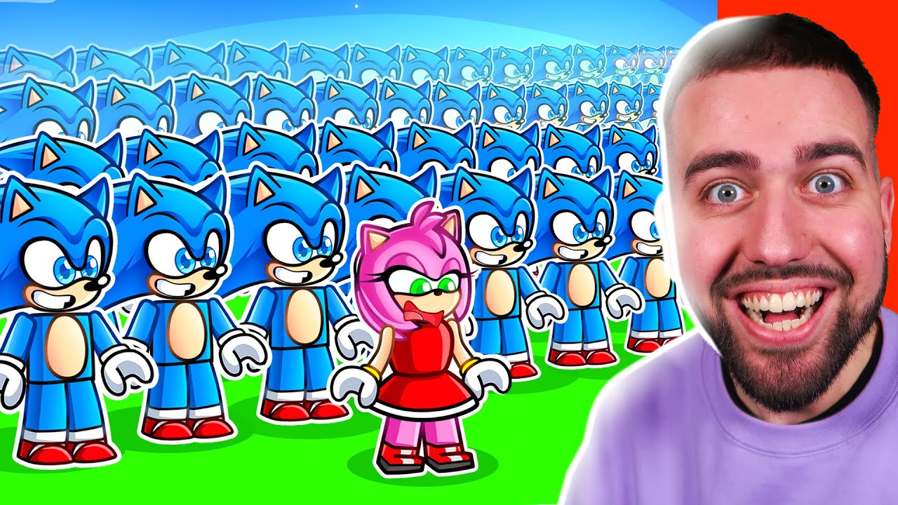 PRANKER AMY avec des CLONES SONIC À L'INFINI sur ROBLOX !! Simulateur ...