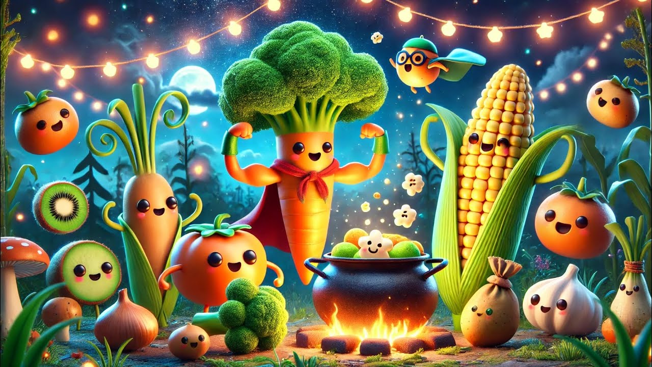Veggie Heroes|Vegetable poem for kids|Nurery rhyme|Kids song # ...