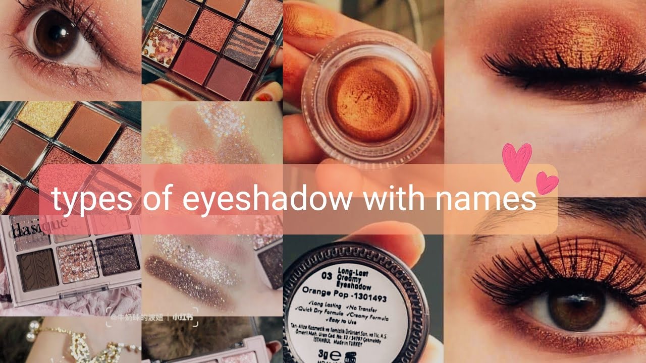 different type of eyeshadow with names // #ytvideoes #eyemakeup - YouTube