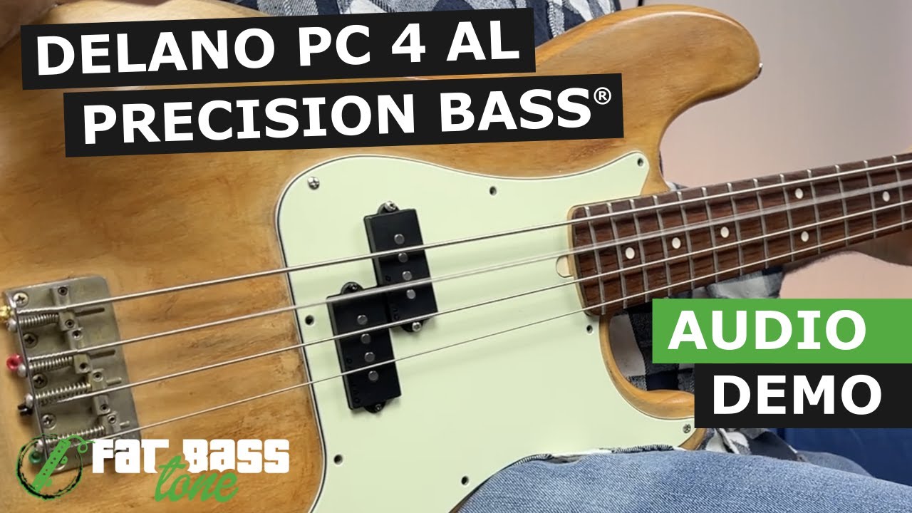Delano PC 4 AL Precision Bass® Pickup Demo - YouTube