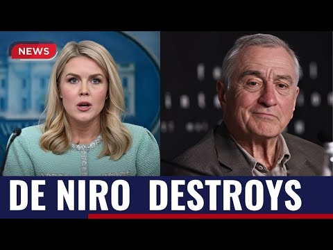 Karoline Leavitt HUMILIATED by Robert De Niro’s Ruthless Trump Takedown — LIVE on Air!