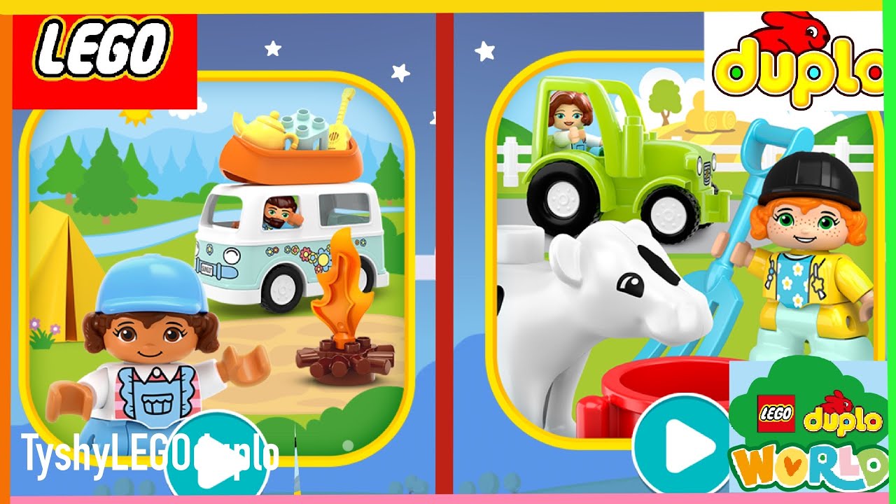 LEGO duplo world CAMPING & FARM - YouTube