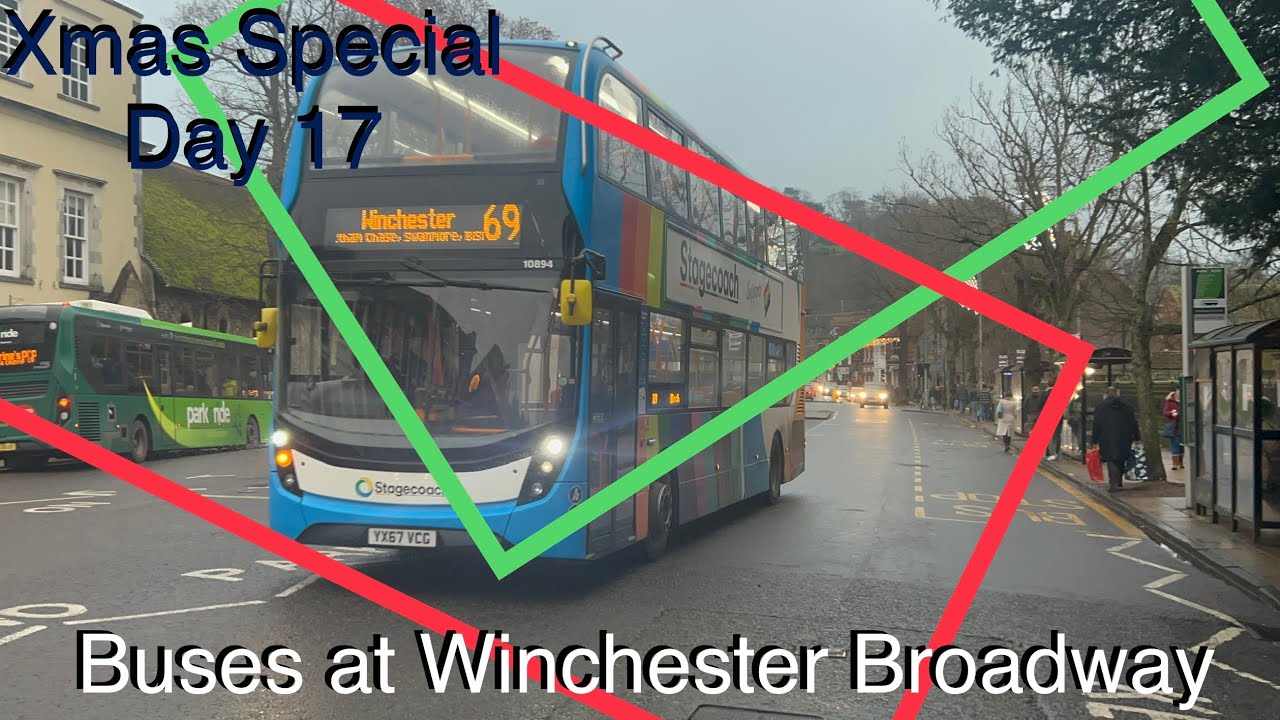 Xmas Speical | Day 17 | Buses at Winchester Broadway - YouTube