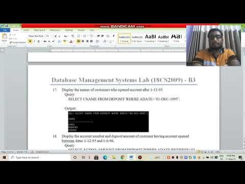 SEMESTER-5 DBMS EXERCISE-2A DATA_MANIPULATION_LANGUAGE - YouTube