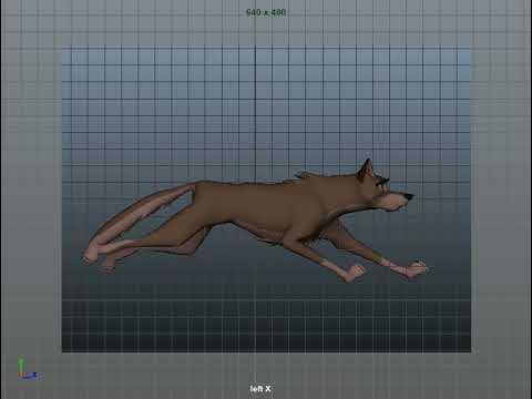 Quadruped run cycle - YouTube