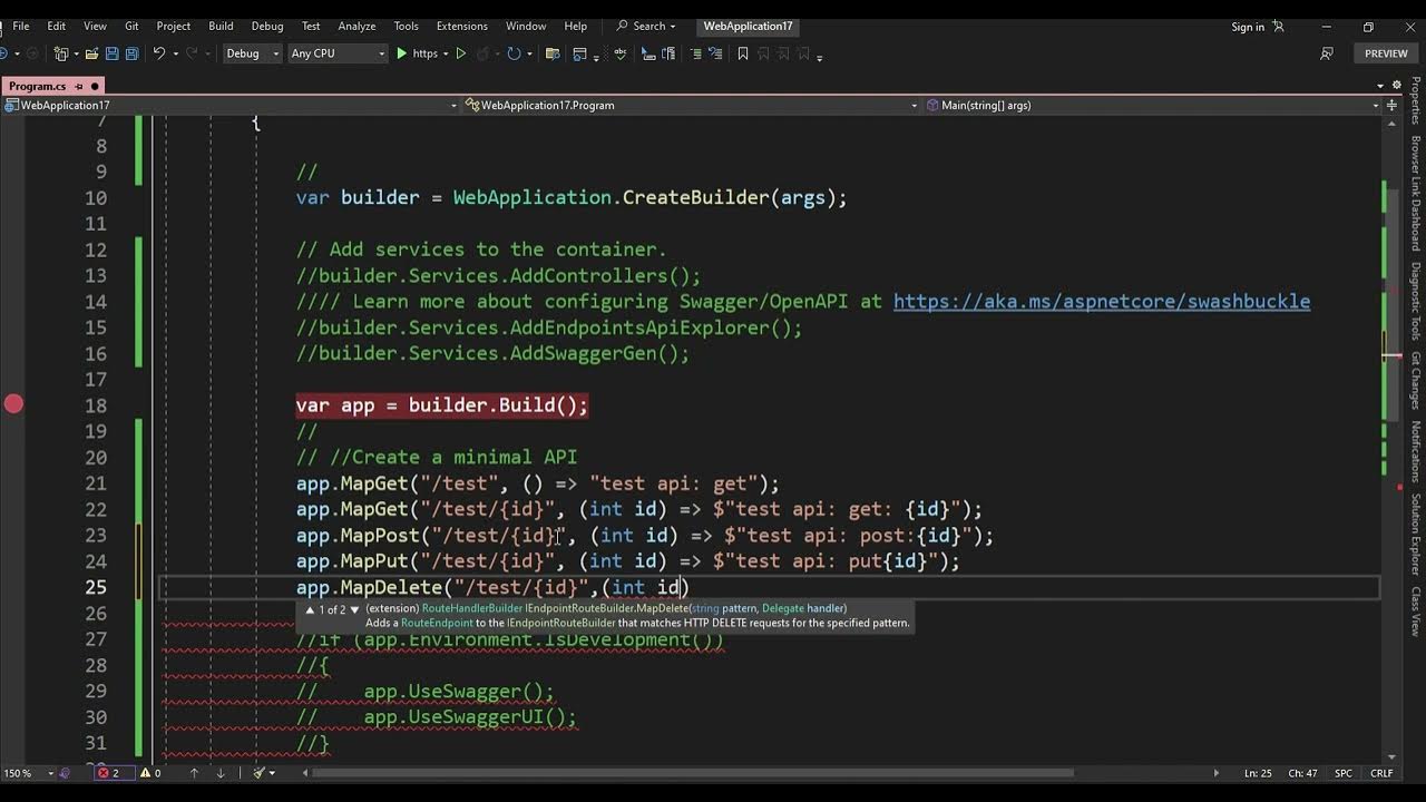 How to create a minimal API with ASP.NET Core part 1 - YouTube