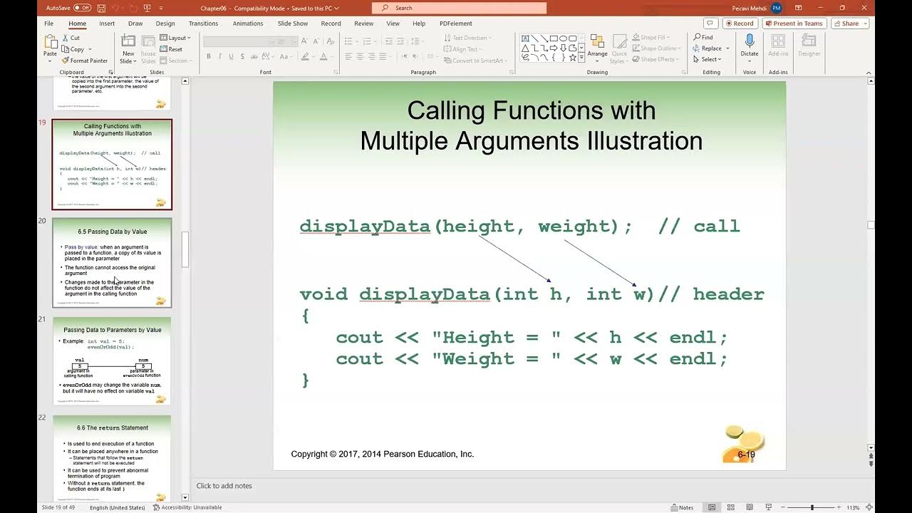 Chapter 6 - functions - YouTube