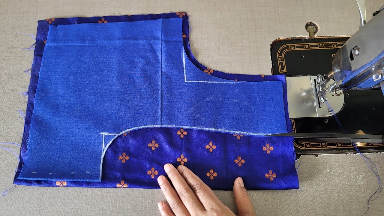 Beautiful back hook blouse design | How to make back hook blouse design ...