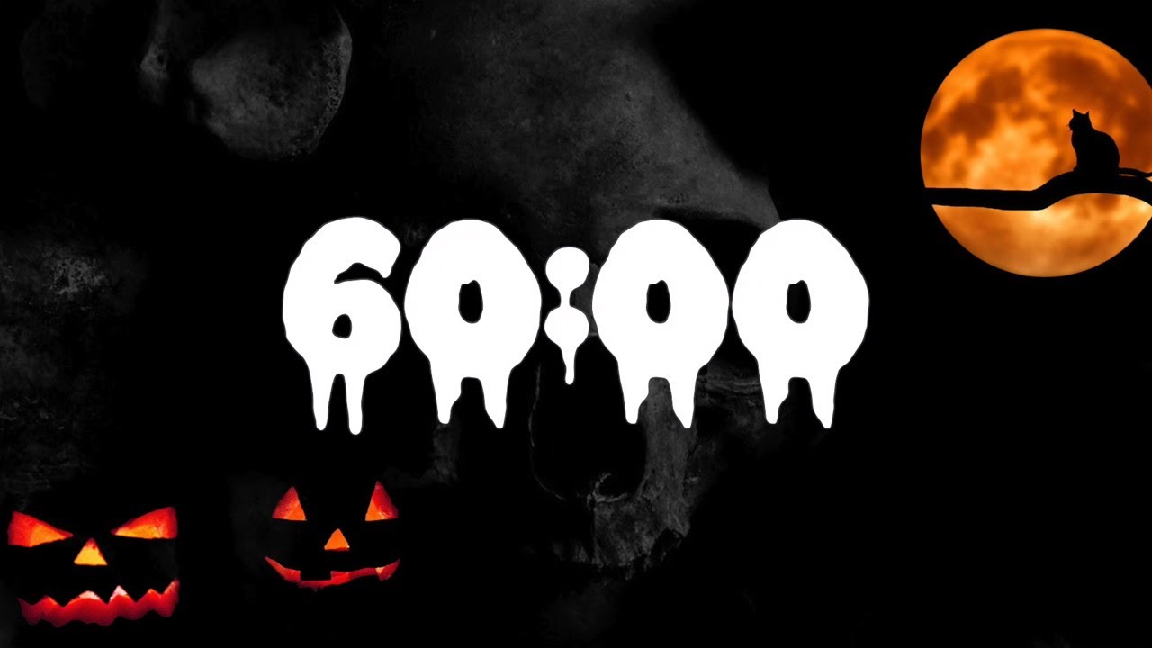 60 Minute Halloween Timer With Scary Sounds And Screaming Alarm - YouTube