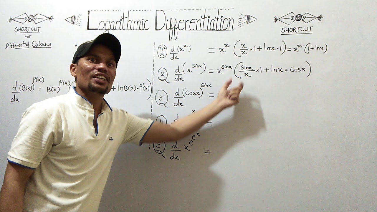 Logarithmic differentiation shortcut || fastest method || - YouTube
