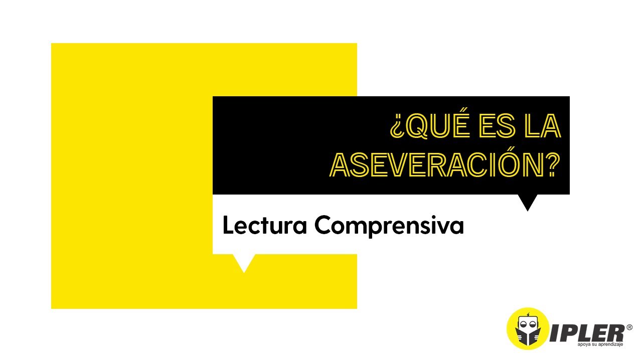 ¿Que Es La Aseveraciones? - YouTube