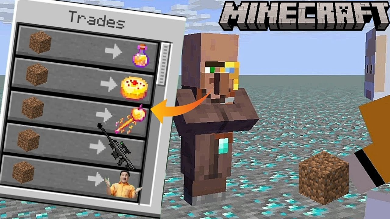 Minecraft But Villagers Trade Epic Items👌 - YouTube