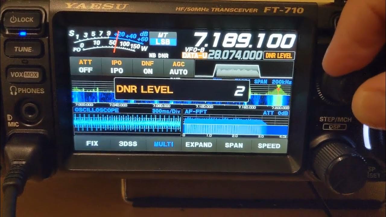 Effective DNR on the Yaesu FT-710 - YouTube