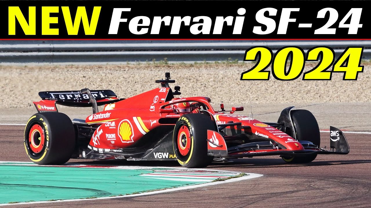 NEW Ferrari SF-24 F1 Car Unveiling - First Time at Fiorano! - Leclerc ...