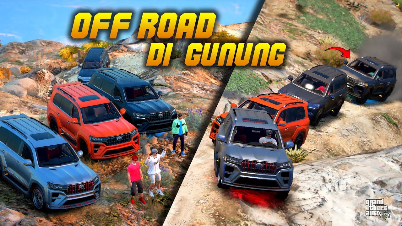 Off Road ke Gunung Tertinggi Pakai Mobil Mewah !! GTA 5 Mod Indonesia ...