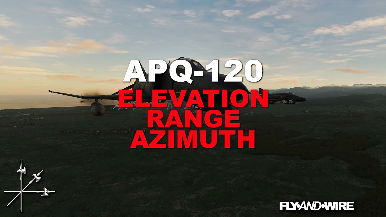 DCS F-4E APQ-120 - Elevation, Range, Azimuth - YouTube