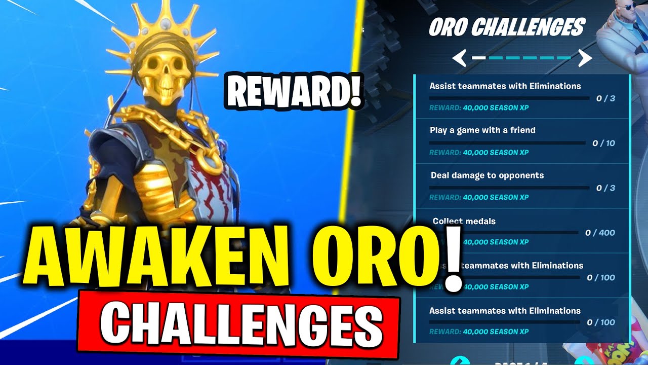 Awaken Oro Challenges Fortnite - YouTube