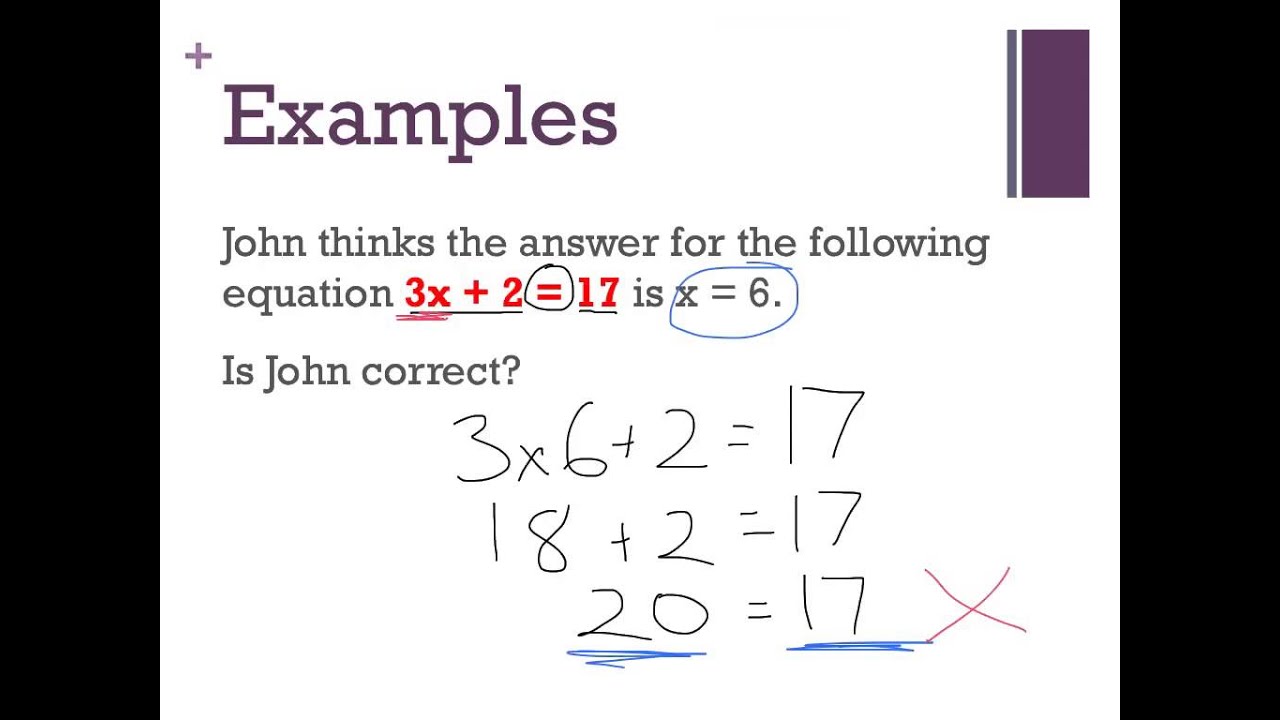 Year 8: Substitution - YouTube