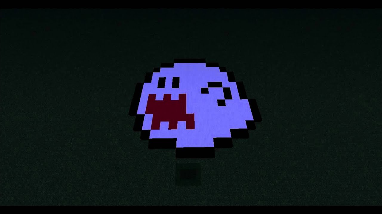 Minecraft Pixel Art - Mario Ghost - YouTube