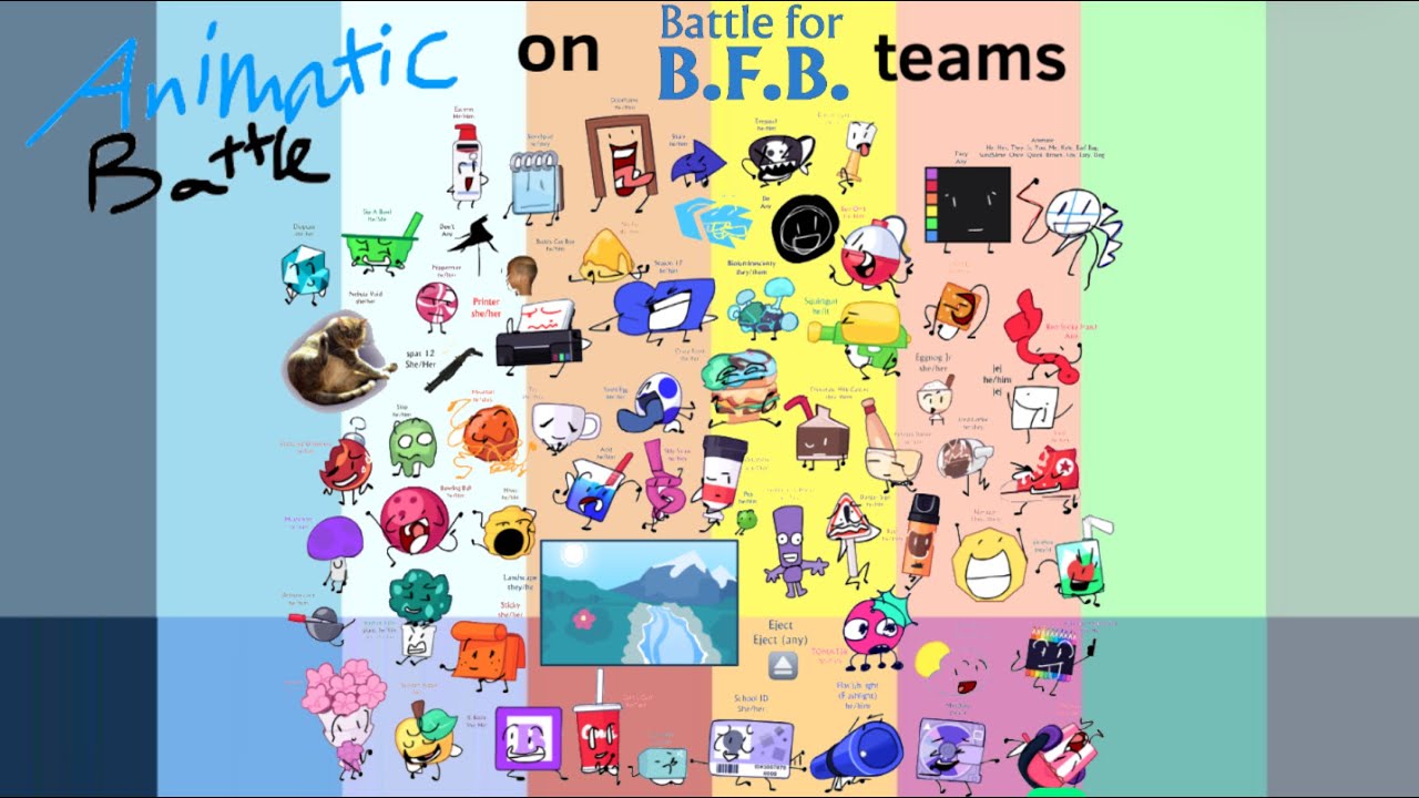 If Animatic Battle Contestants were on BFB teams - YouTube
