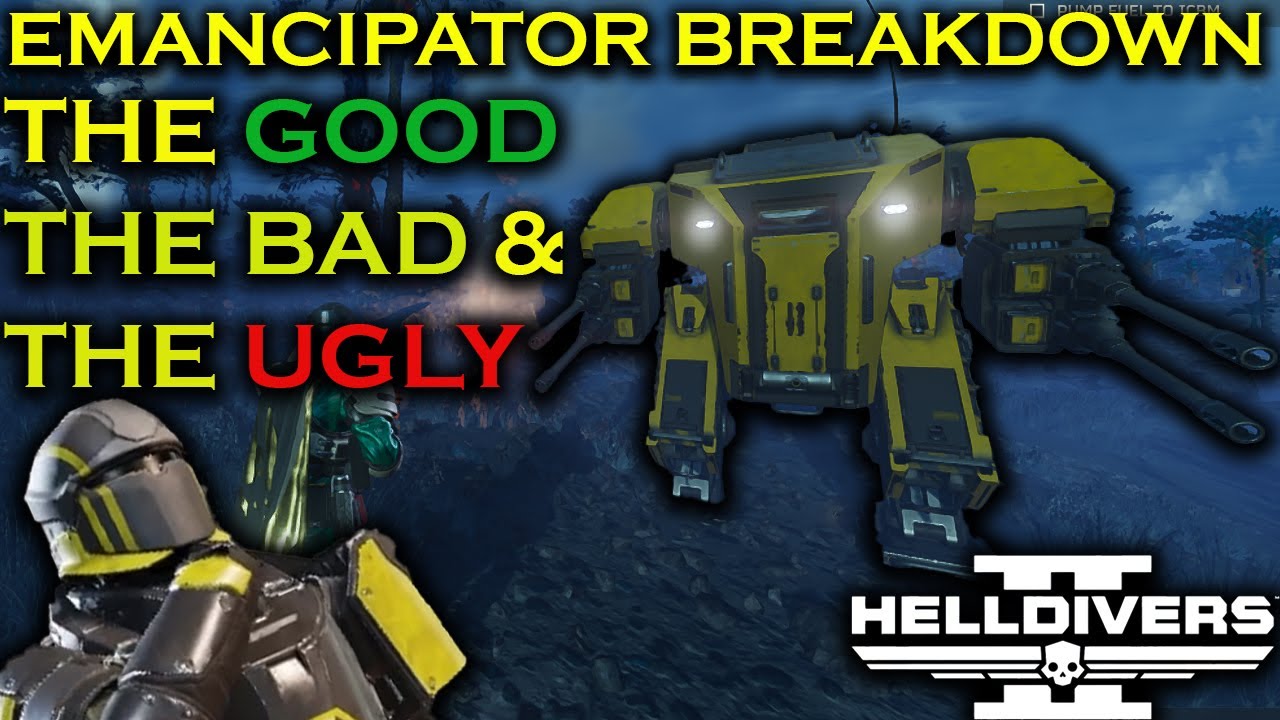 EMANCIPATOR EXOSUIT BREAKDOWN/GUIDE THE GOOD BAD AND THE UGLY IN HELLDIVERS 2 - YouTube