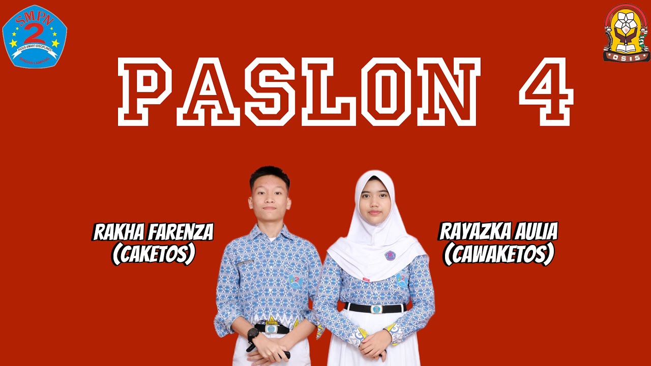 Orasi Calon Ketua dan Wakil Ketua OSIS No 04 - Rakha Farenza dan Rayazka Aulia Athaya - YouTube