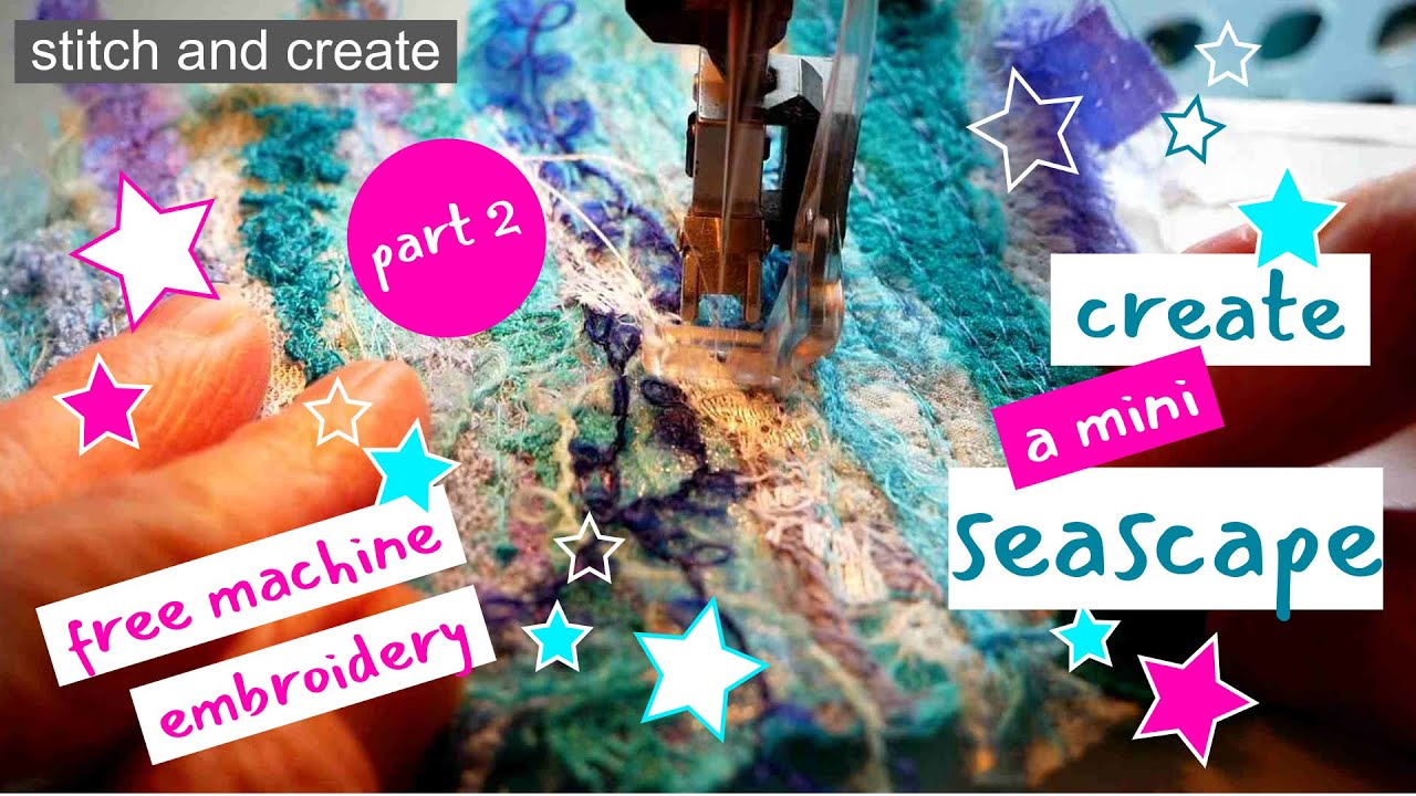 free machine embroidery magic! - YouTube