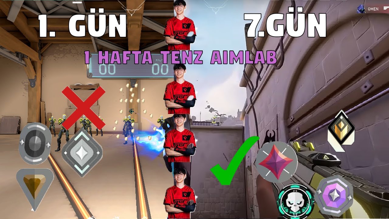 1 HAFTA BOYUNCA AIMLAB TENZ'İN ANTRENMANINI ÇALIŞTIM | ÖNCESİ VE ...