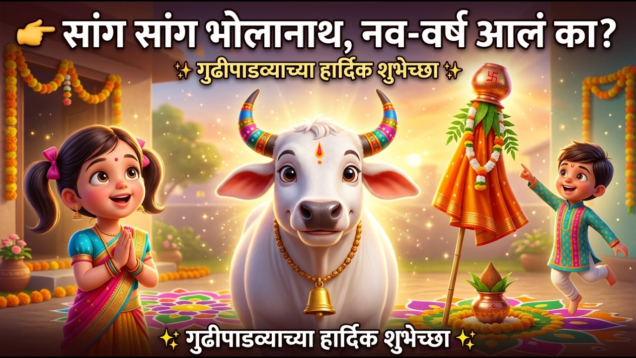 सांग सांग भोलानाथ, नव-वर्ष आलं का? | Gudi Padwa Special Kids Song ...