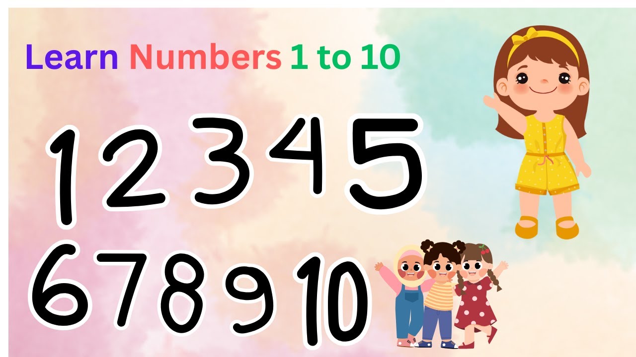 Learning Numbers 1 to 10 for kids - YouTube