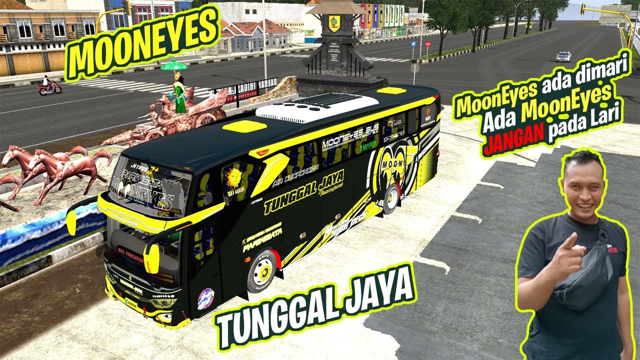 BUS ARTIS TJ MOONEYES BUSSID #bussimulatorindonesia #bussid - YouTube