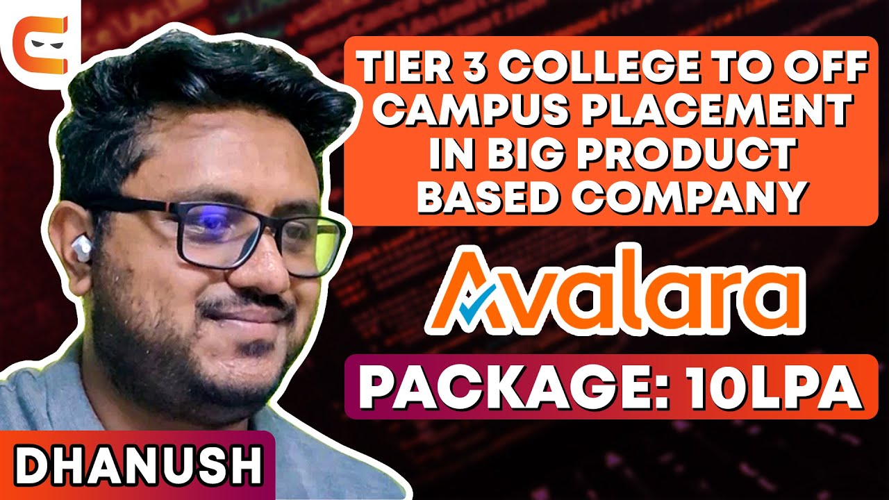 Tier 3 College to Off Campus Placement in Big Product Based Company ...