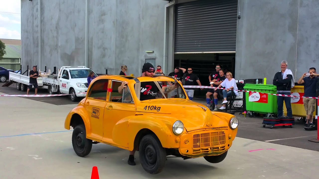 Arnold Classic Strongman Qualifiers - Car Walk (Yoke) - YouTube