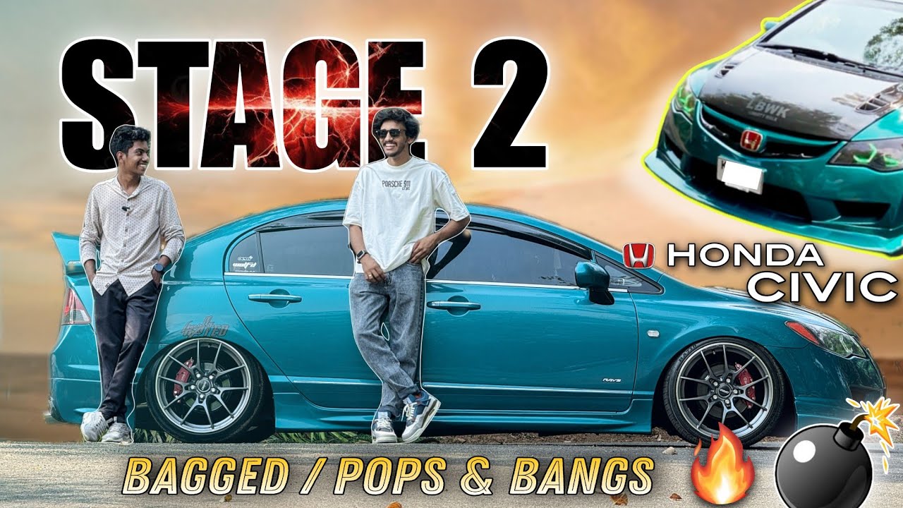 STAGE 2 TUNED HONDA CIVIC | BAGGED | MODIFIED REVIEW | OWNERSHIP REVIEW ...