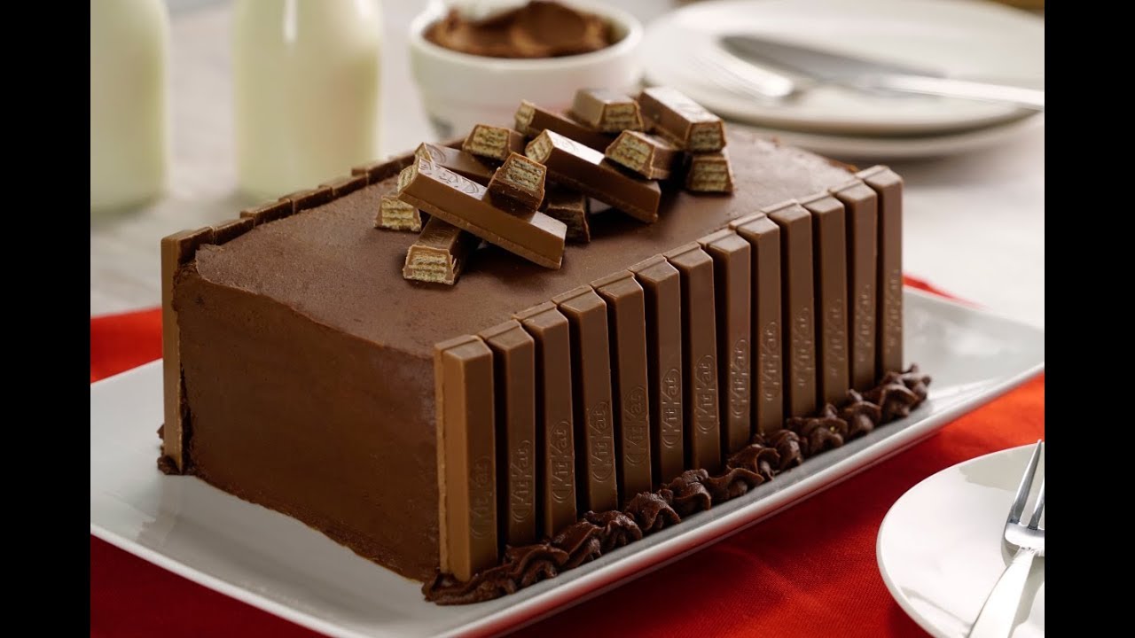Pastel de Chocolate Kit Kat | Cómo hacer un pastel de chocolate - YouTube