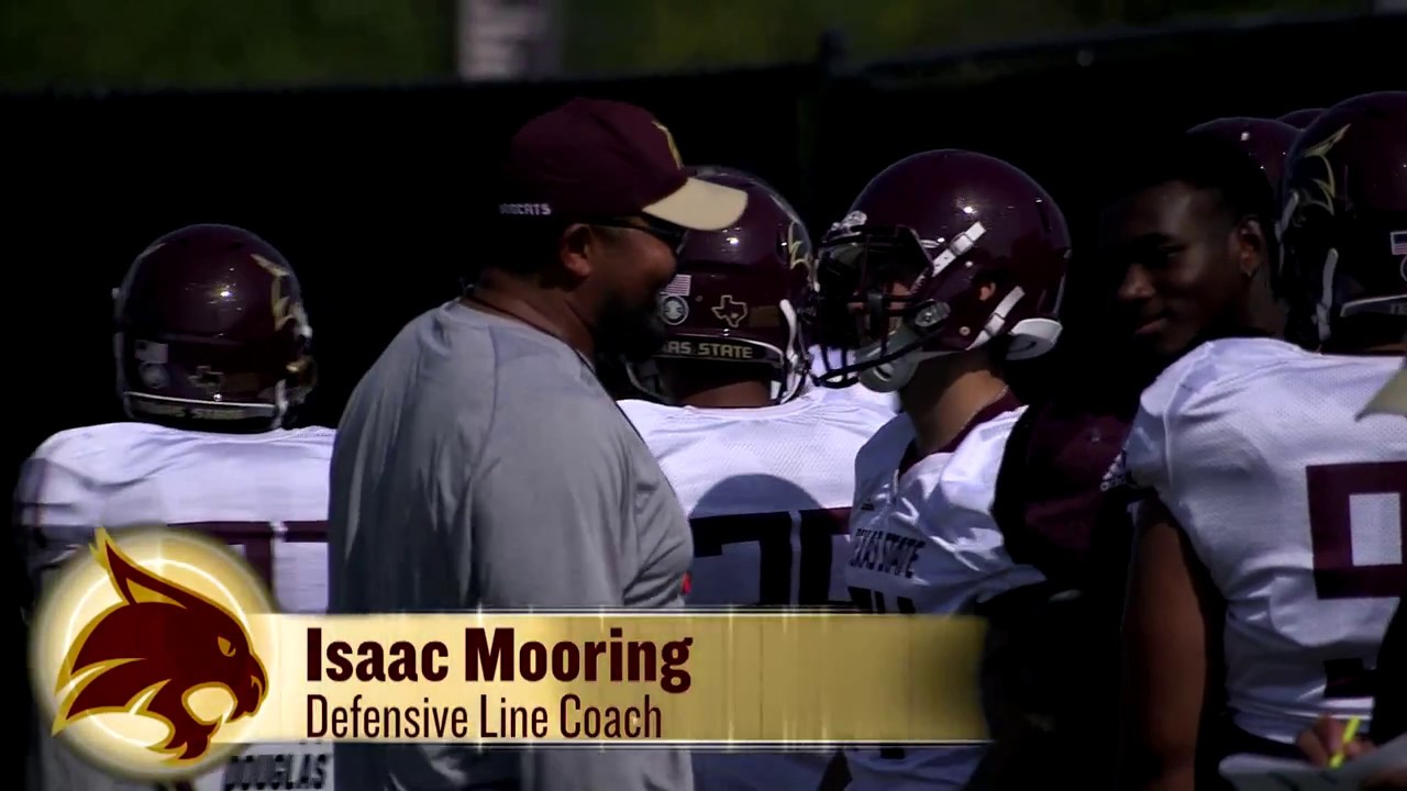 Texas State Football - Defensive Line Coach Isaac Mooring Mic'd Up ...