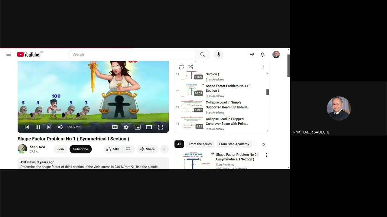 Plastic Design of Structures, CIV556, Lectures 6 & 7 - YouTube