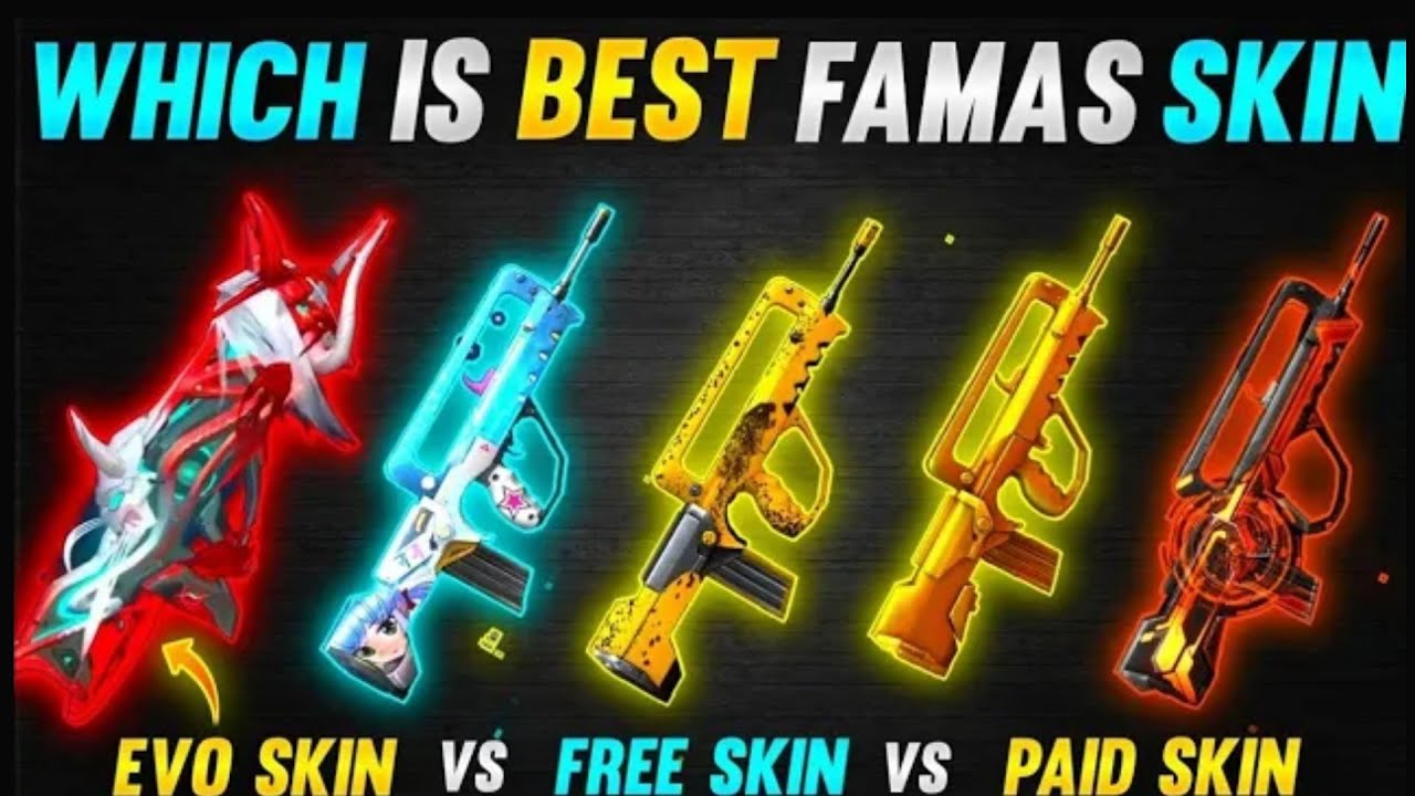 FAMAS NEW SKIN GAMEPLAY | EVO FAMAS GAMEPLAY IN FREE FIRE | FREE FIRE ...