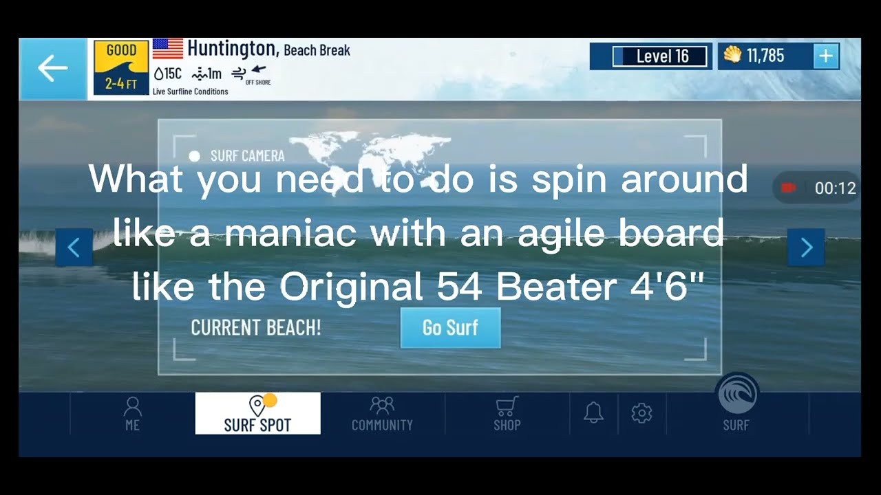 How to easily get a perfect 10 point ride in True Surf! - YouTube